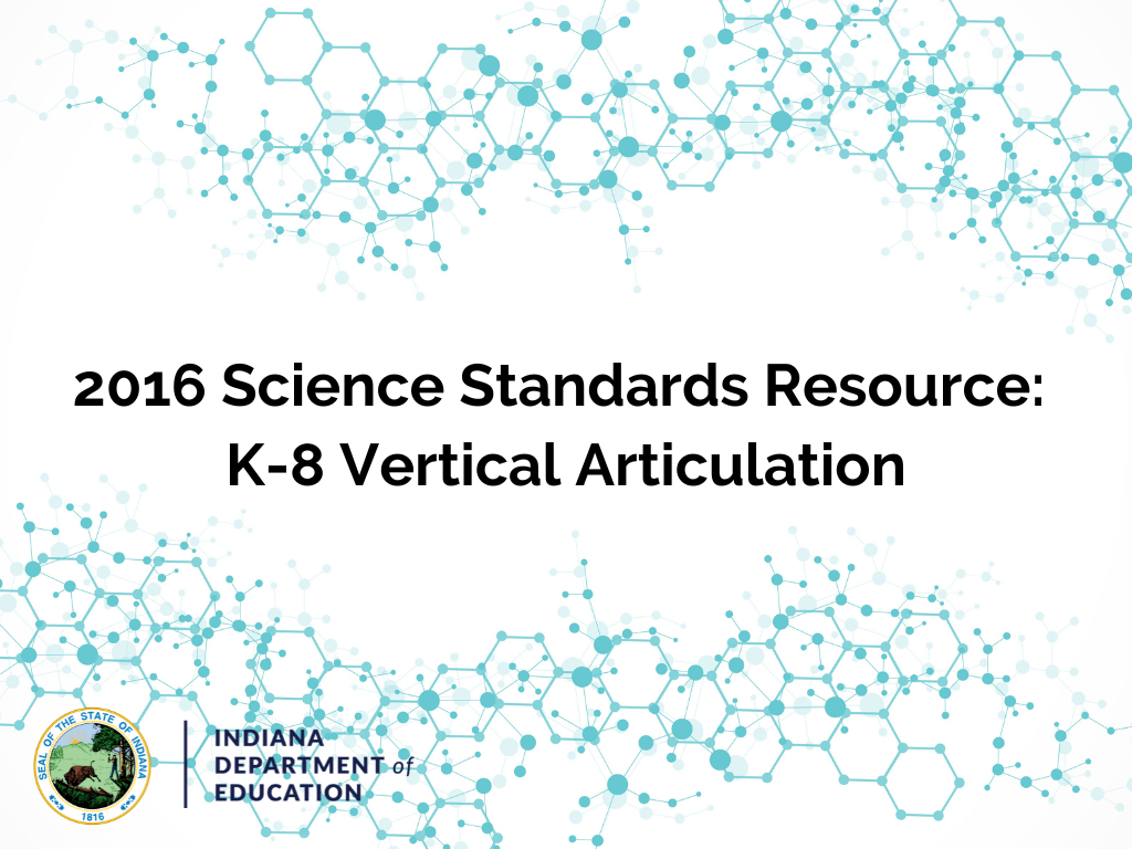 Learning Lab - 2016 Science Standards Resource: K-8 Vertical Articulation