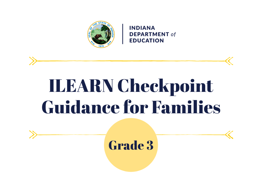 Learning Lab - ILEARN Checkpoint Guidance for Families Grade 3 | Black ...