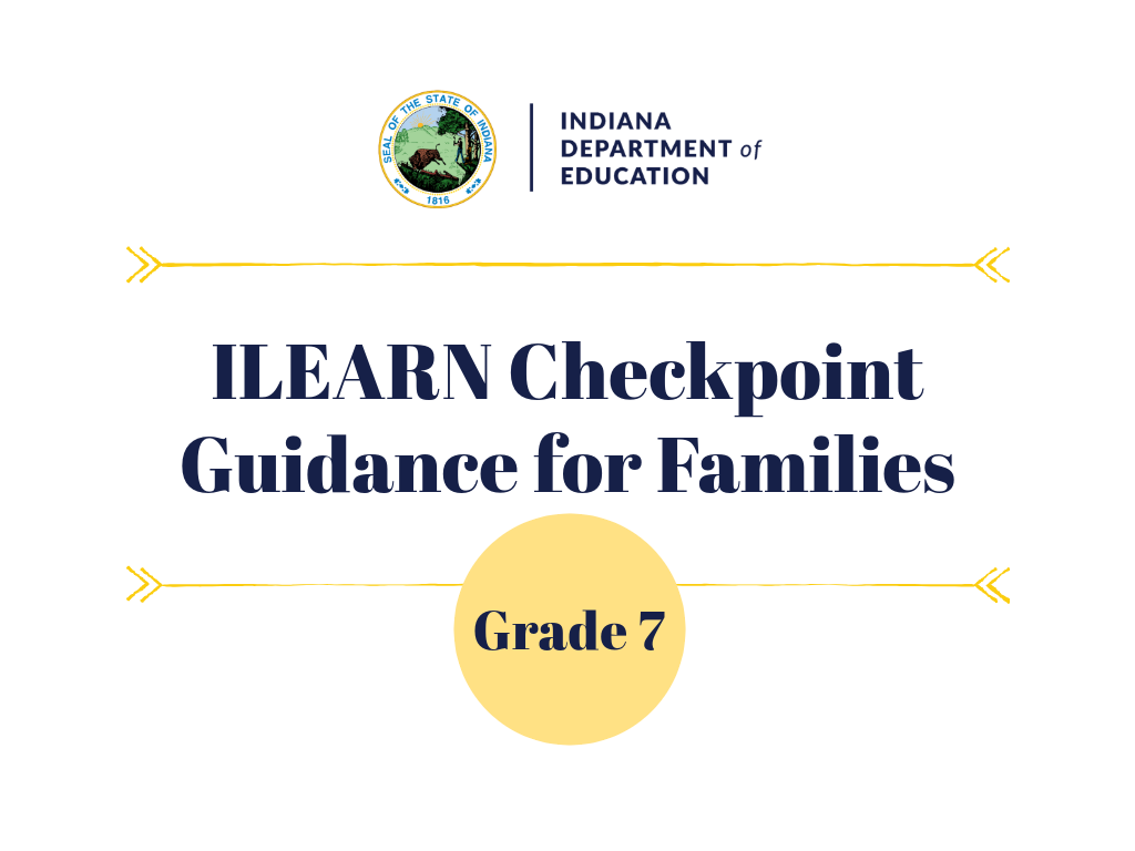 Learning Lab - ILEARN Checkpoint Guidance for Families Grade 7 | Black ...