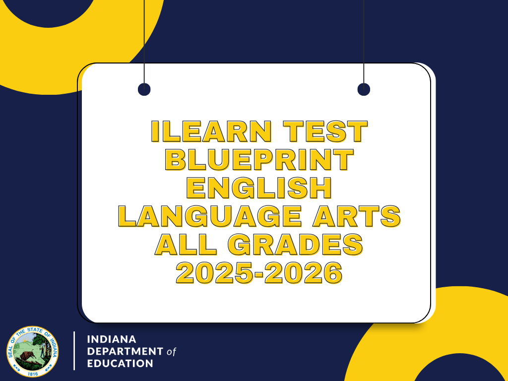 Learning Lab - ILEARN Test Blueprint English Language Arts All Grades ...