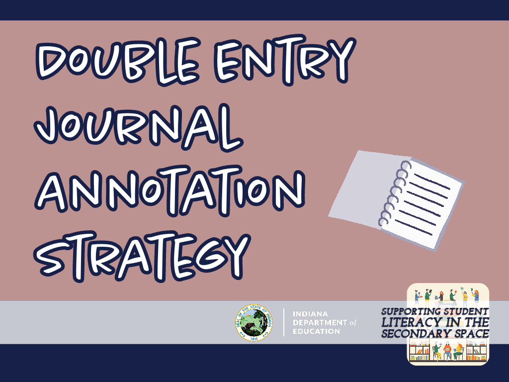 Learning Lab - Double Entry Journal Annotation Strategy