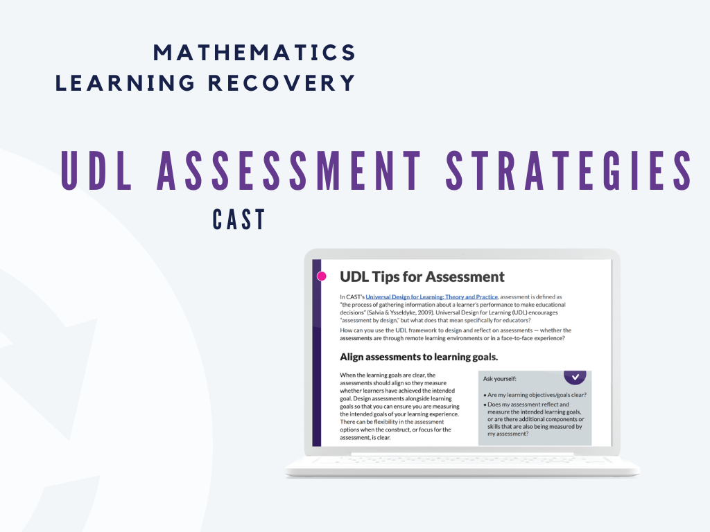 Learning Lab - Universal Design for Learning (UDL) Assessment Strategies