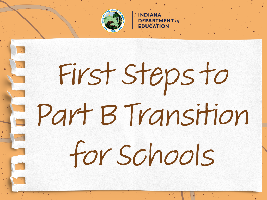 Learning Lab - First Steps to Part B Transition for Schools