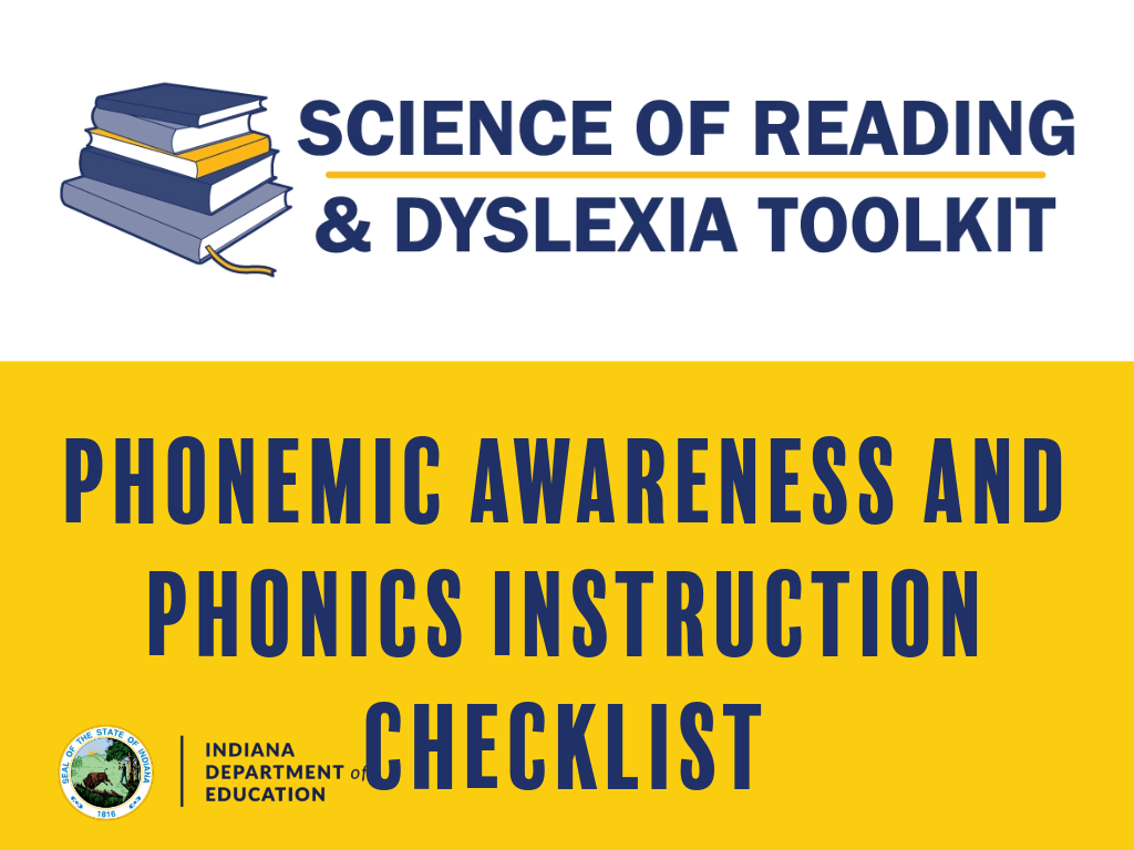 Learning Lab - Phonemic Awareness and Phonics Instruction Checklist