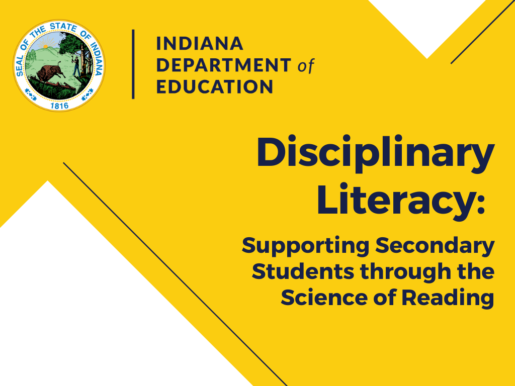 Learning Lab - Disciplinary Literacy: Supporting Secondary Students ...