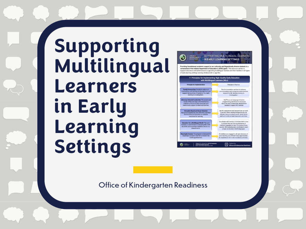 Learning Lab - Supporting Multilingual Learners in Early Learning Settings