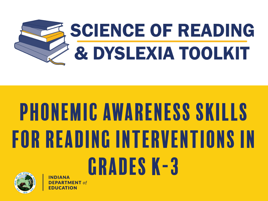 Learning Lab - Phonemic Awareness Skills for Reading Interventions in ...