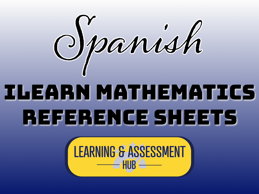 Learning Lab - ILEARN Mathematics Reference Sheet - Spanish