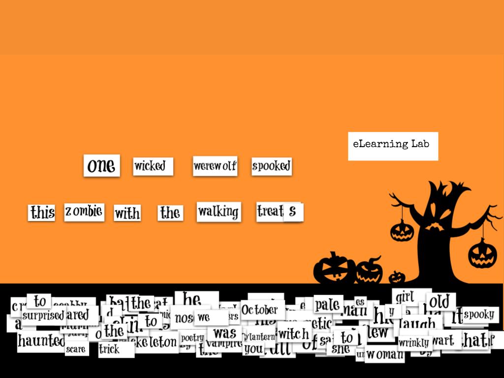 Learning Lab - Halloween Magnetic Poetry