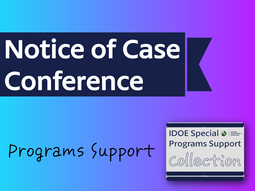 Learning Lab - Notice of Case Conference