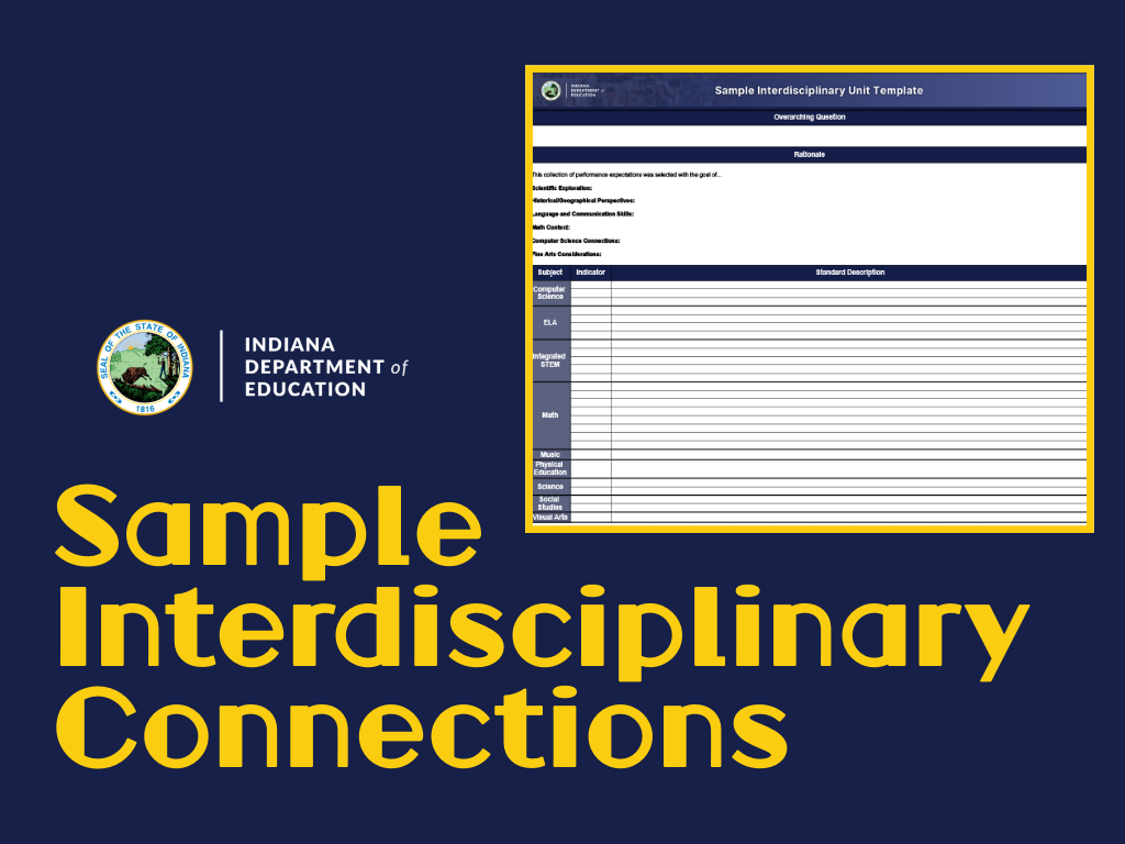 Learning Lab - Sample Interdisciplinary Connections