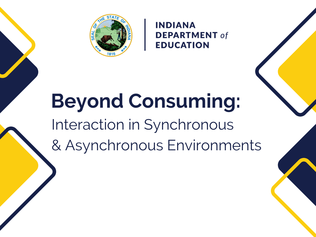 Learning Lab Beyond Consuming Interaction In Synchronous And Asynchronous Environments