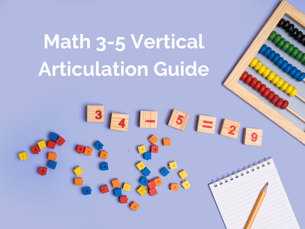Learning Lab - Math 3-5 Vertical Articulation Guide