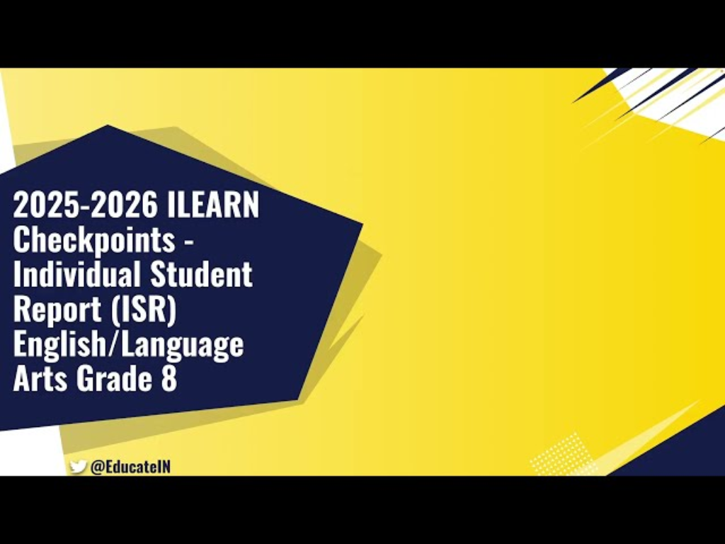 Learning Lab - 2025-2026 ILEARN Checkpoint ELA Grade 8 ISR Example