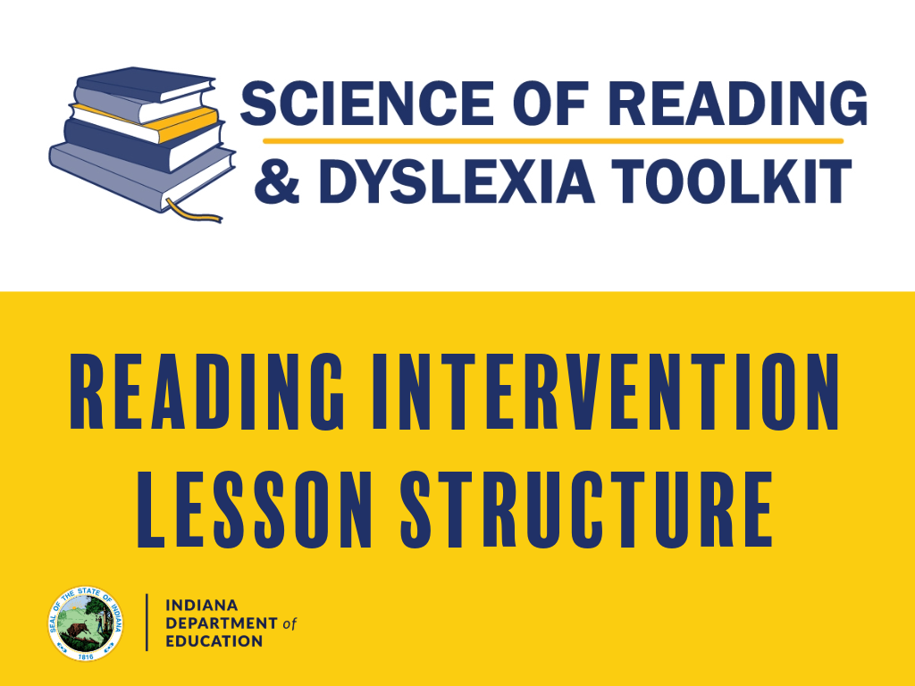 Learning Lab - Reading Intervention Lesson Structure