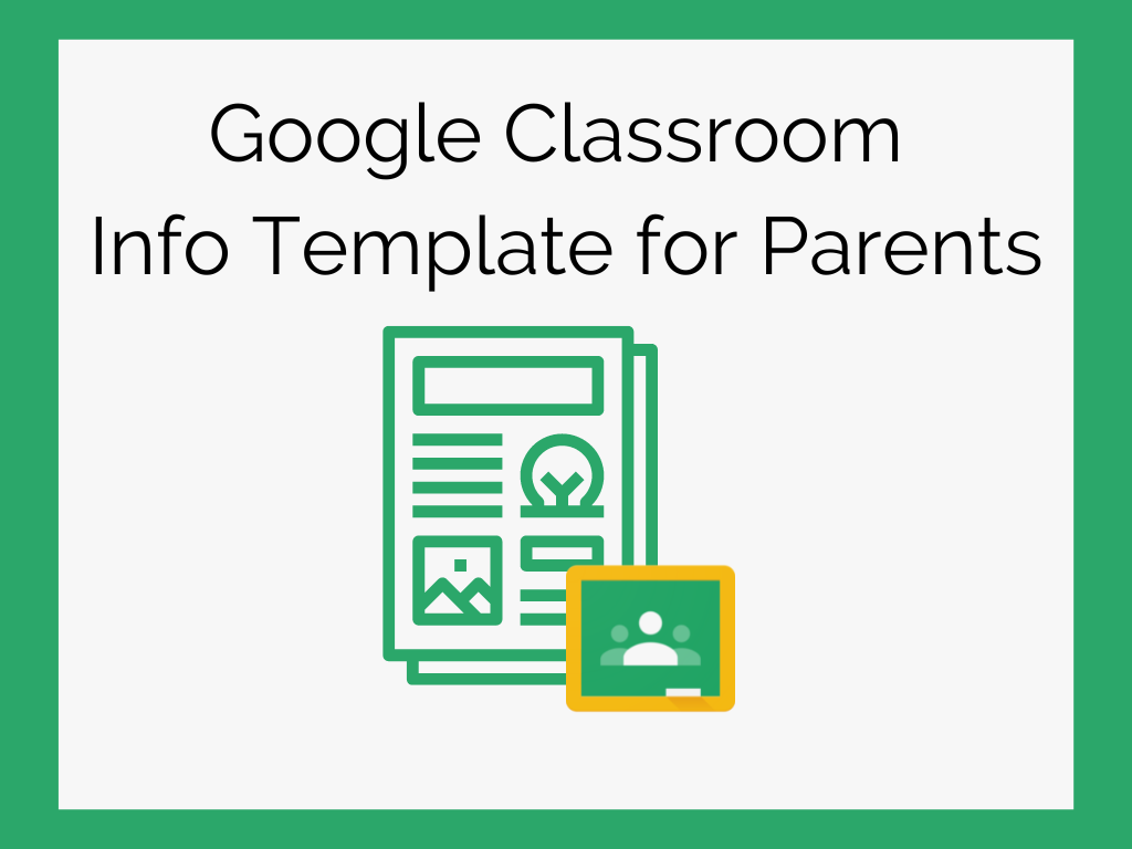 Learning Lab - Google Classroom | An Info Template for Parents