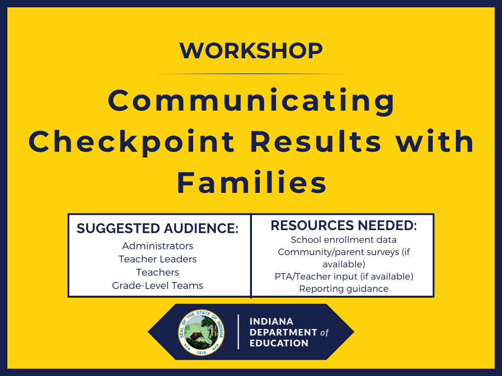Learning Lab - ILEARN Checkpoints Pilot: Communicating Results with ...