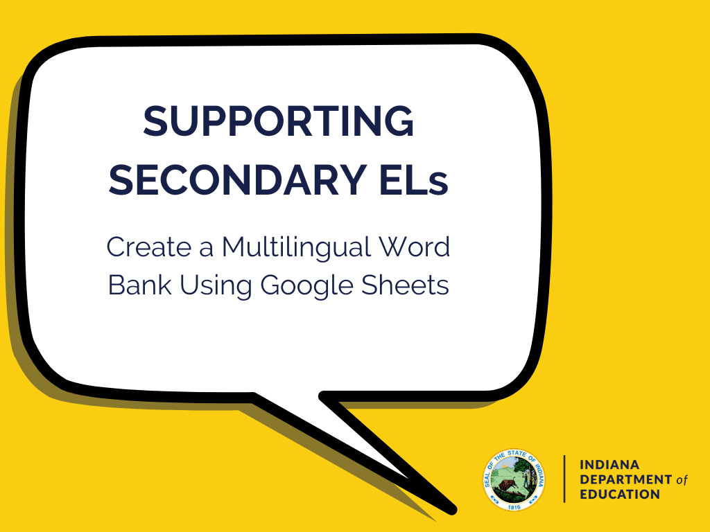 Learning Lab - Create a Multilingual Word Bank Using Google Sheets