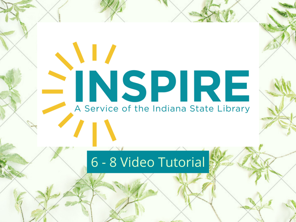 Learning Lab - INSPIRE Homework Resources for Grades 6-8 Tutorial
