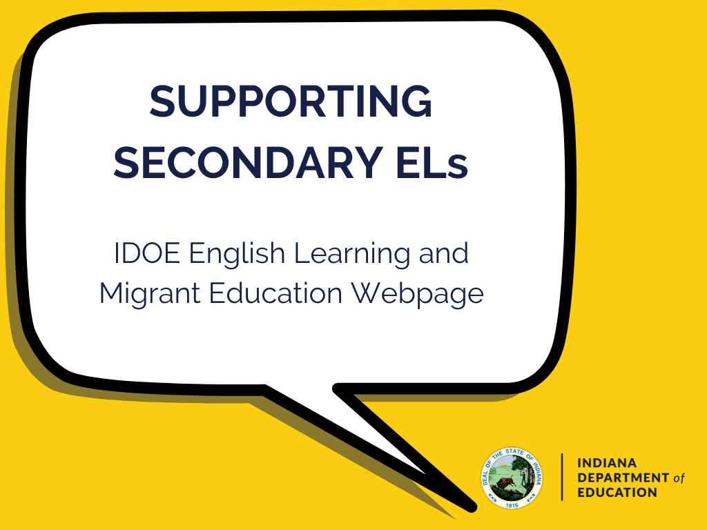Learning Lab - IDOE English Learning and Migrant Education Webpage
