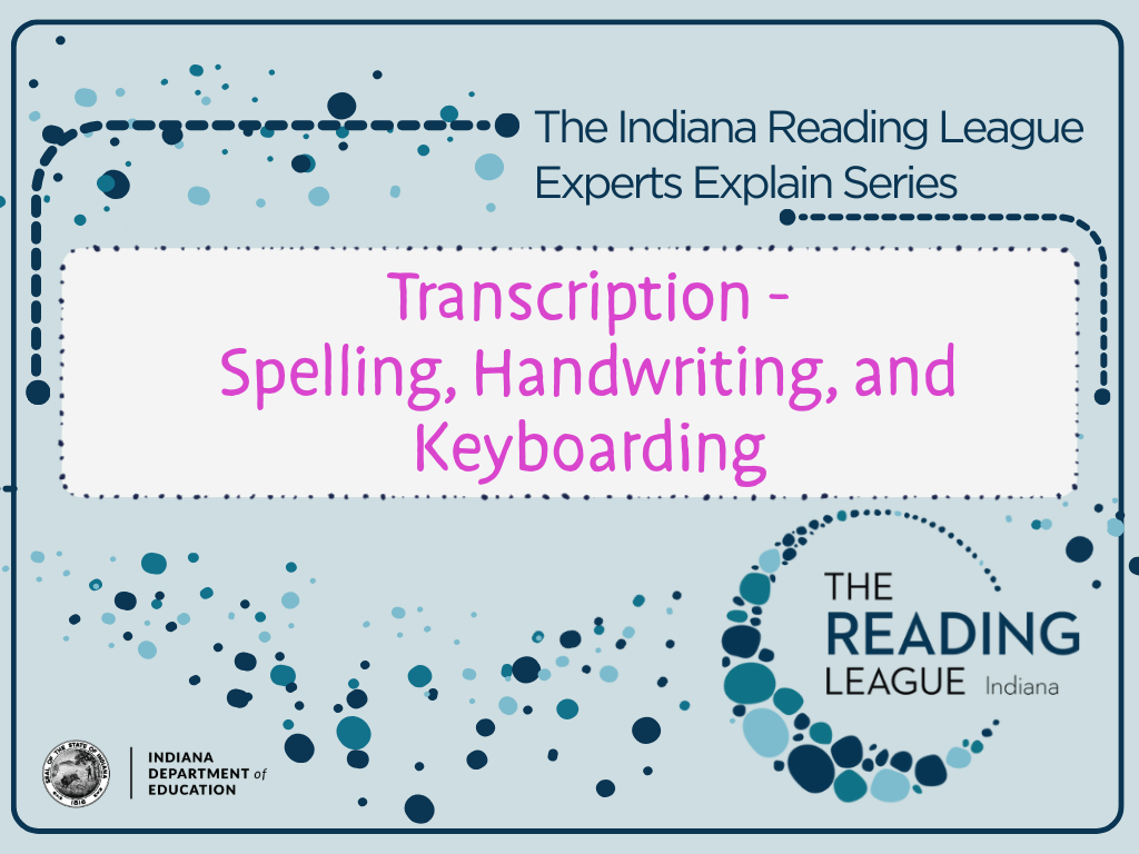 Learning Lab - Experts Explain: Transcription - Handwriting, Spelling ...