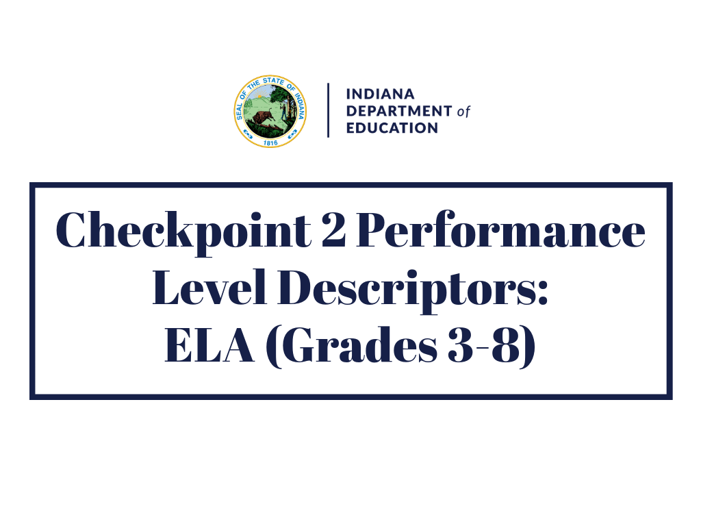 Learning Lab - Checkpoint 2 PLD Map: ELA Grades 3-8