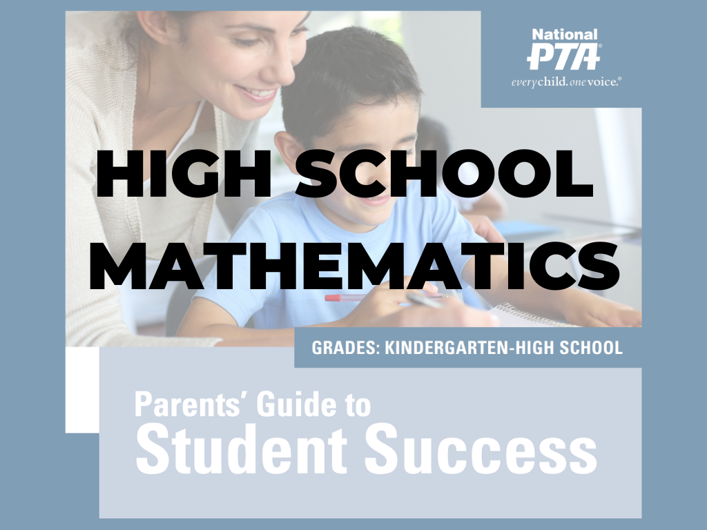 Learning Lab - PTA Parent Guide for Success - High School Math