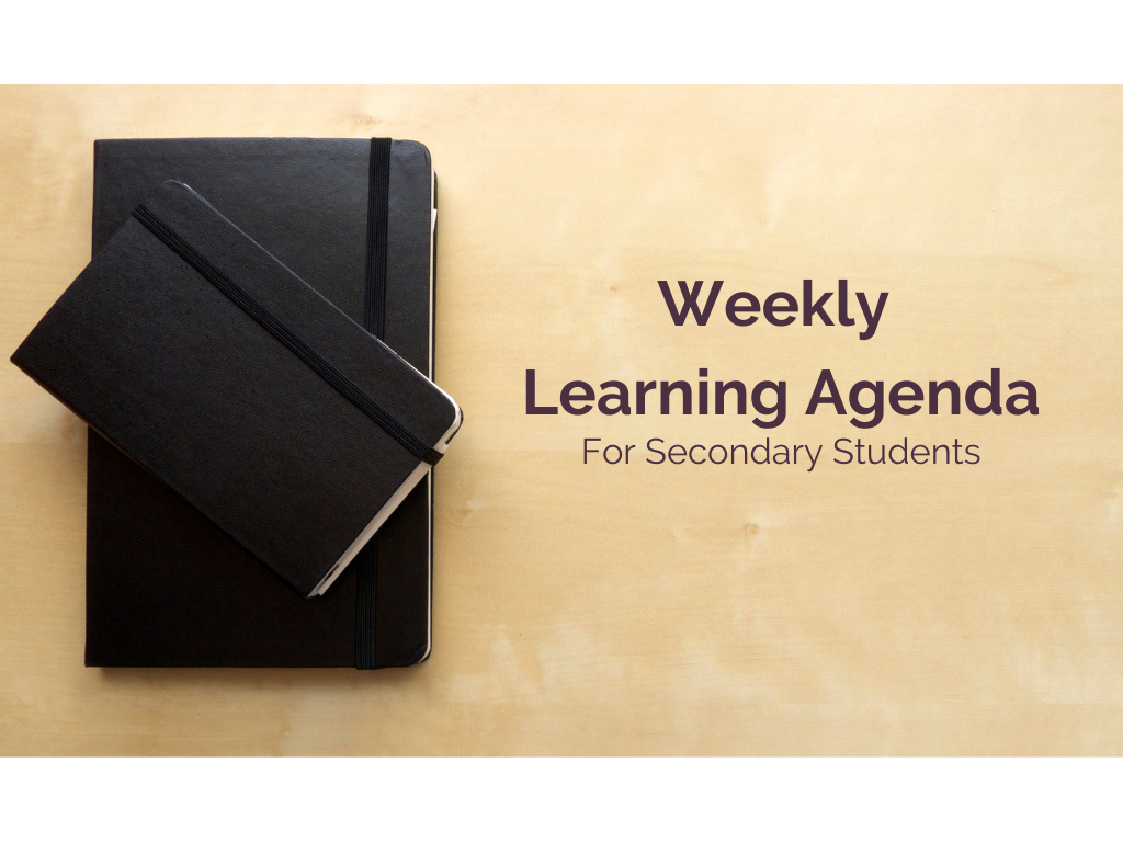 Learning Lab - Weekly Learning Agenda: Secondary Template
