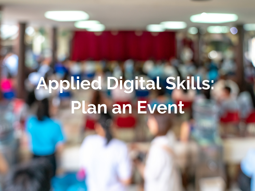 Learning Lab - Applied Digital Skills: Plan an Event