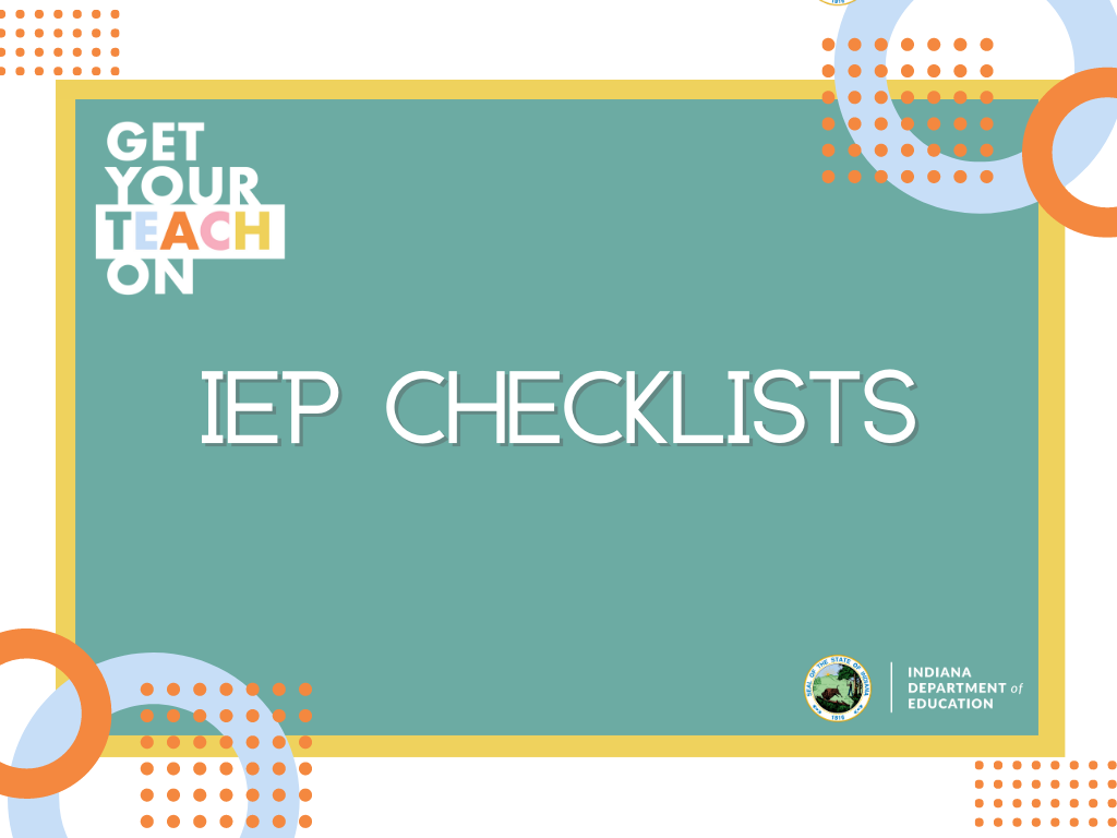 Learning Lab - IEP Checklists Learning Lab - IEP Checklists
