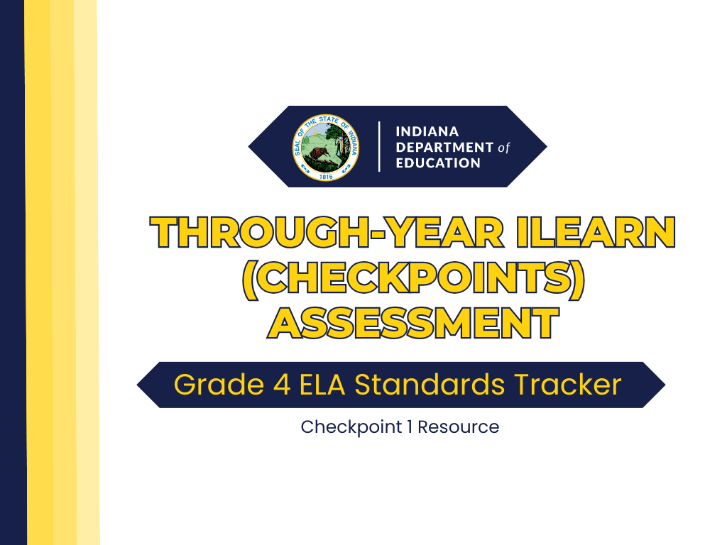 Learning Lab - Grade 4 Checkpoint 1 ELA Standards Tracker