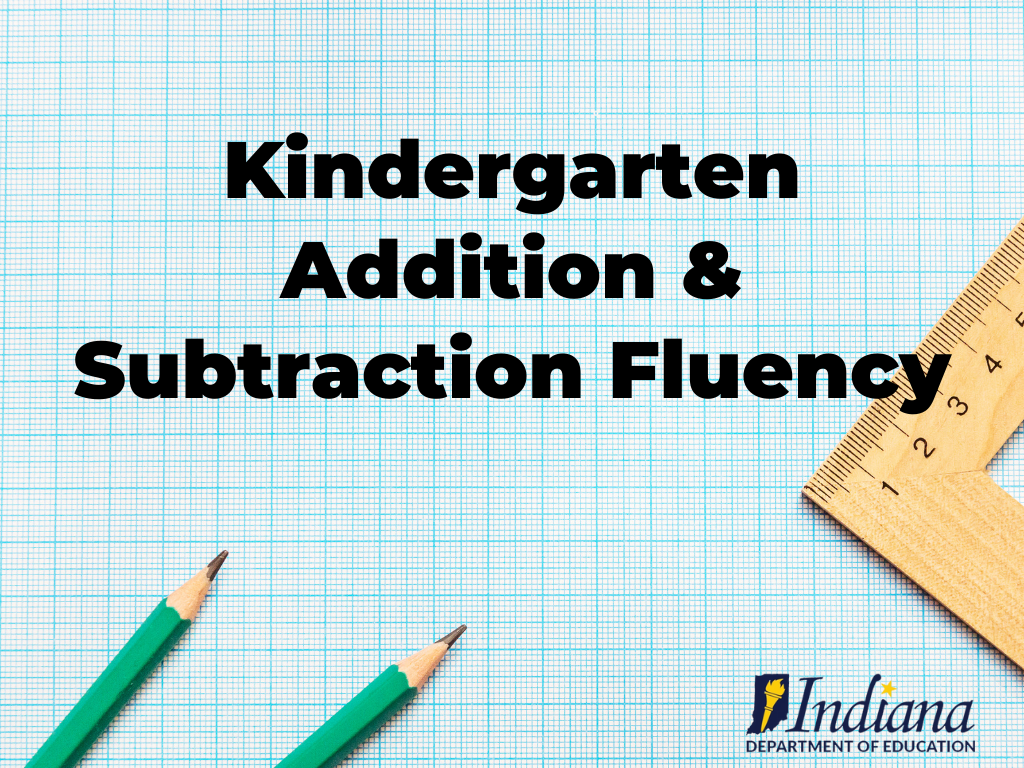 Learning Lab - Kindergarten Addition and Subtraction Fluency